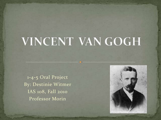 Vincent van gogh | PPT