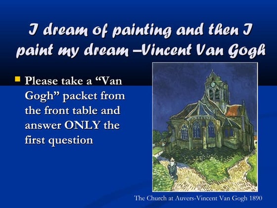 Vincent van gogh | PPT