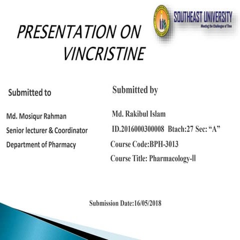 Vincristine | PPTX