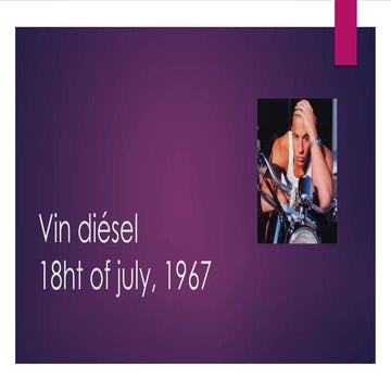 Vin diésel | PPTX