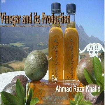 Vinegar production | PPTX