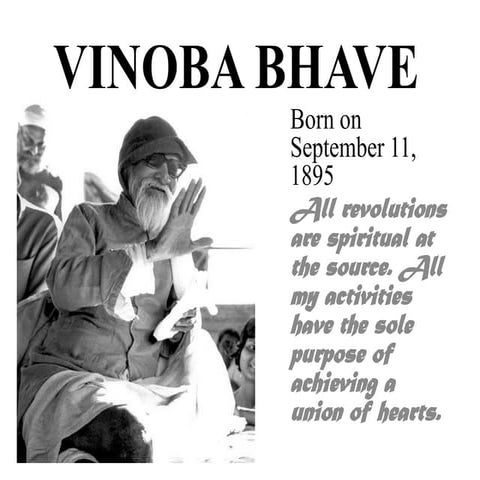 Vinoba bhave | PPTX