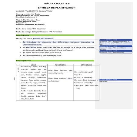 Vinolo lesson plan 6 | PDF
