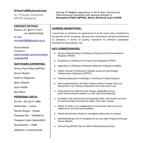 Vinoth Murugesan (SPPID_Process Designer).pdf