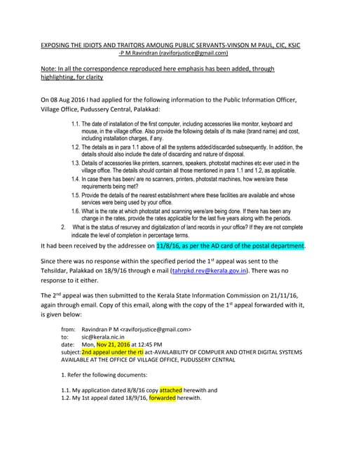 Notice of hearing for Appeal No.126308 by CIC | PDF