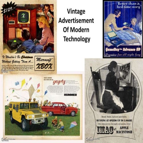 Vintage advertisement of modern technology | PPTX