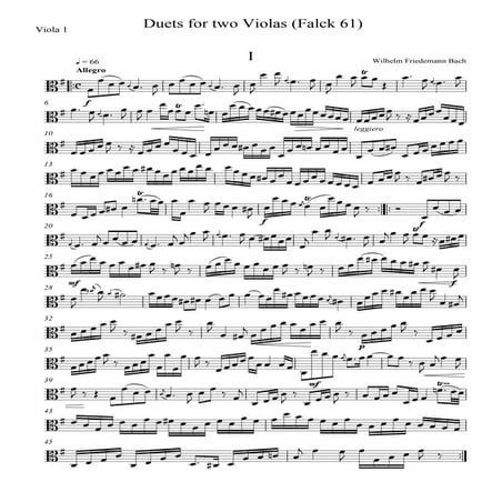Viola duet 1 | PDF