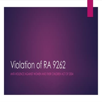 Presentation on Violation of Republic Act 9262.pptx