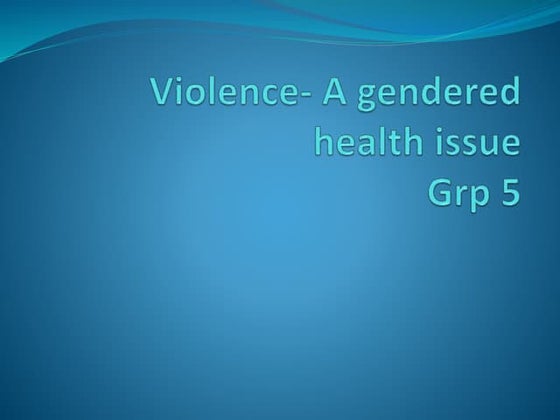 Say no to any kind of violence | PDF