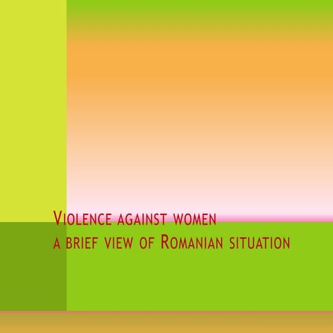 Violence againstwomen | PPT