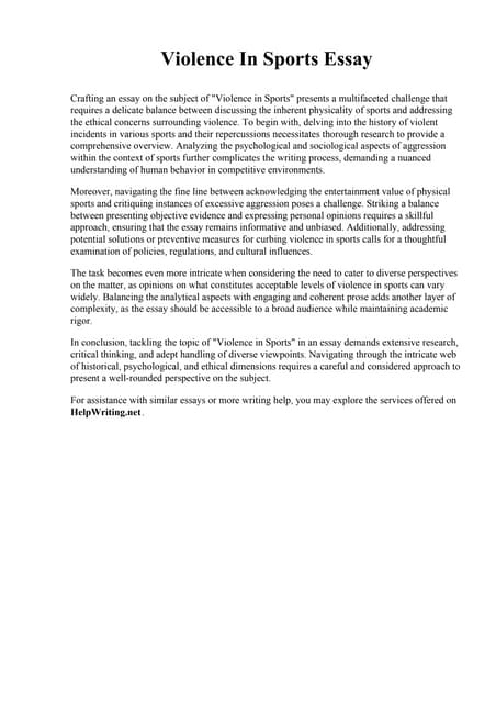 Essay On Sports And Games | PDF | Sports