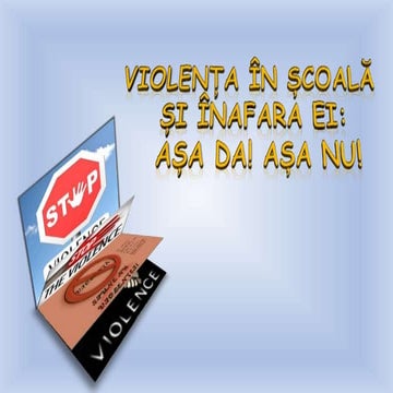 Spune nu violentei in scoala | PPT
