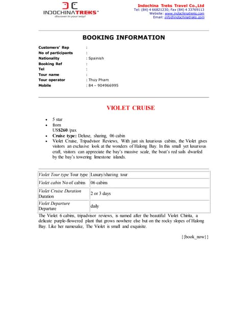 Halong Bay Luxury Emeraude Classic Cruises' Factsheet, updated in ...