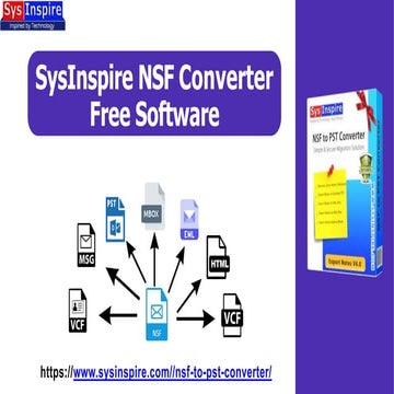 SysInspire NSF Converter Free Software | PPTX