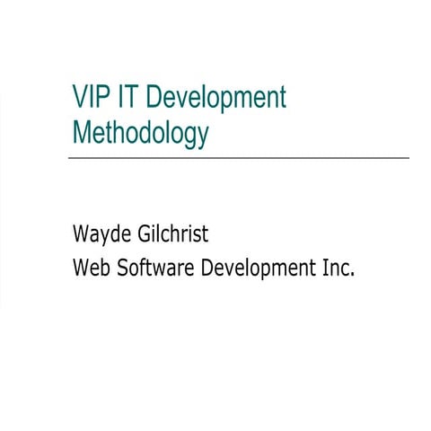 Vip It Development Methodology | PPT