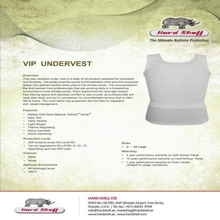 Bulletproof VIP Body Armor | PDF