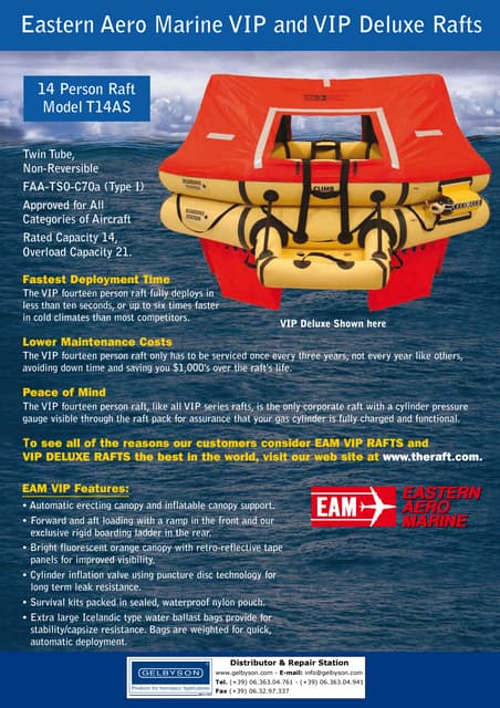 T6AX LIFE RAFT - EAM WorldWide - Gelbyson.com