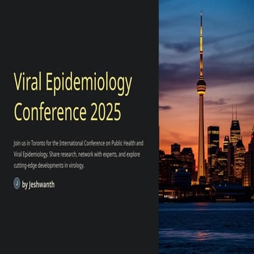 Viral-Epidemiology-Conference-2025 ppttt | PPTX