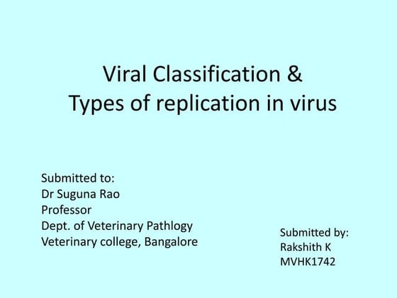 VIRAL REPLICATION.pptx created December 2024 | PPTX