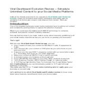 Viral Dashboard Evolution Review - Schedule Unlimited Content to your ...