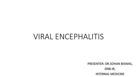 Encephalitis | PPTX