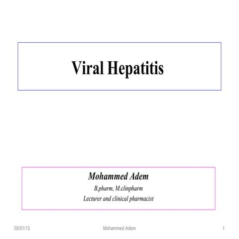 Viral hepatitis | PPT