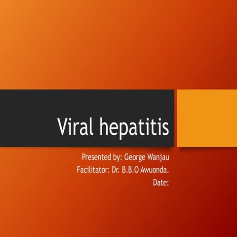 Viral hepatitis | PPT