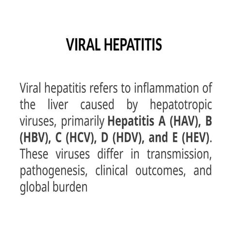 Viral Hepatitis And different Types of the hepatitis | PPTX