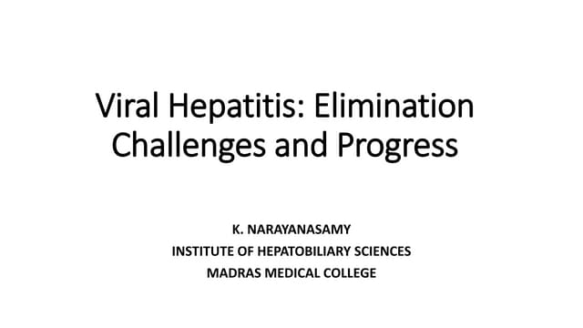 NATIONAL VIRAL HEPATITIS CONTROL PROGRAM | PPTX