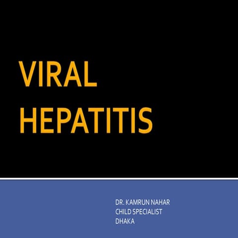 Acute Viral hepatitis last vr | PPTX