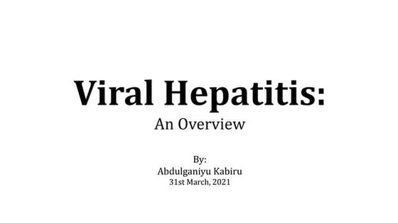 HEPATITIS C PRESENTATION | PPT
