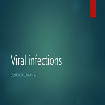 Viral infections | PPTX