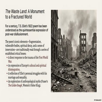Viral Modernism: Reading The Waste Land Through a Pandemic Lens | PDF
