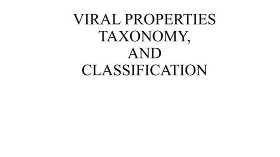 Introduction to virology for Medical students | PPTX