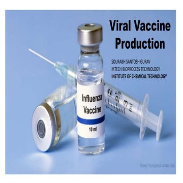 Viral vaccine production (5 MIN READ) | PPTX