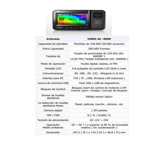 Virdi ac 6000 | PDF