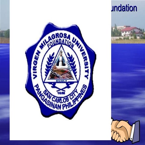 Virgen Milagrosa University Foundation Logo