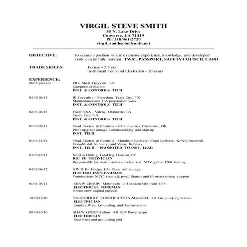 Michaels Resume | RTF