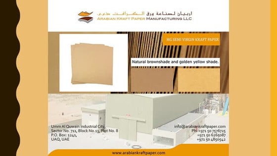 Kraft Paper in UAE | PPT