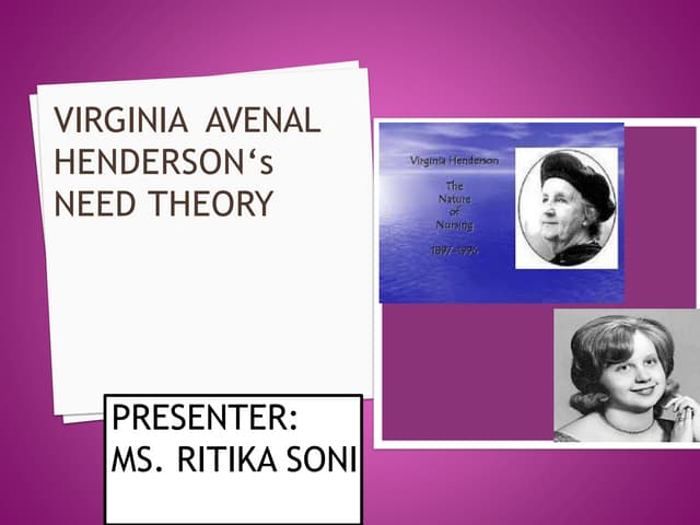 Virginia henderson's theory of nursing | PPTX