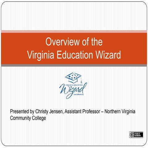 Overview of the Virginia Education Wizard | PPT