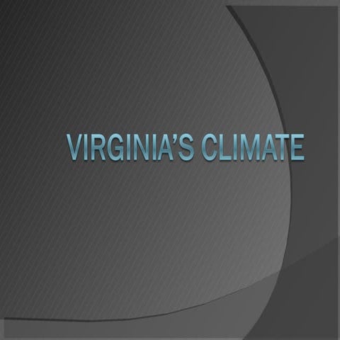 Virginia’S Climate | PPT | Weather | Science