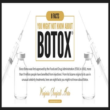 8 Facts You Might Not Know About Botox® | PDF | Cosmetic Medical ...