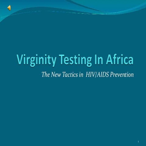 Virginity Testing In Africa2 | PPT