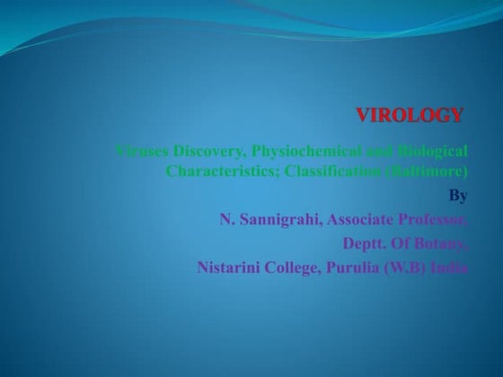 Introduction to viruses | PPTX | Infectious Diseases | Diseases and Conditions