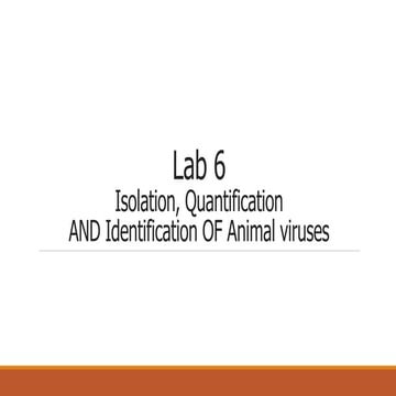 Isolation of Animal Viruses | PPTX