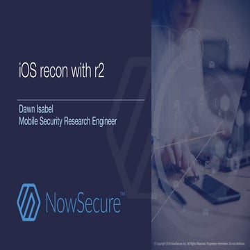 iOS recon with Radare2 | PDF