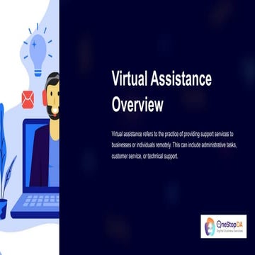 What is Virtual Assistance? Services-Overview | PPT