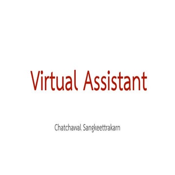 Virtual Assistant | PDF