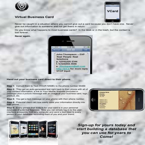 Virtual business-cards | PPSX